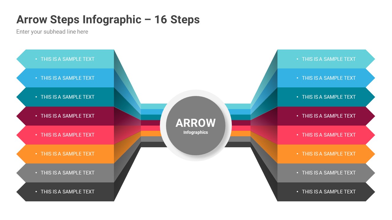 Arrow Infographics PowerPoint Template Diagrams, Presentation Templates