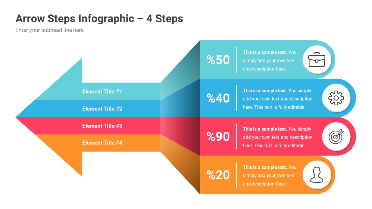 Arrow Infographics PowerPoint Template Diagrams, Presentation Templates