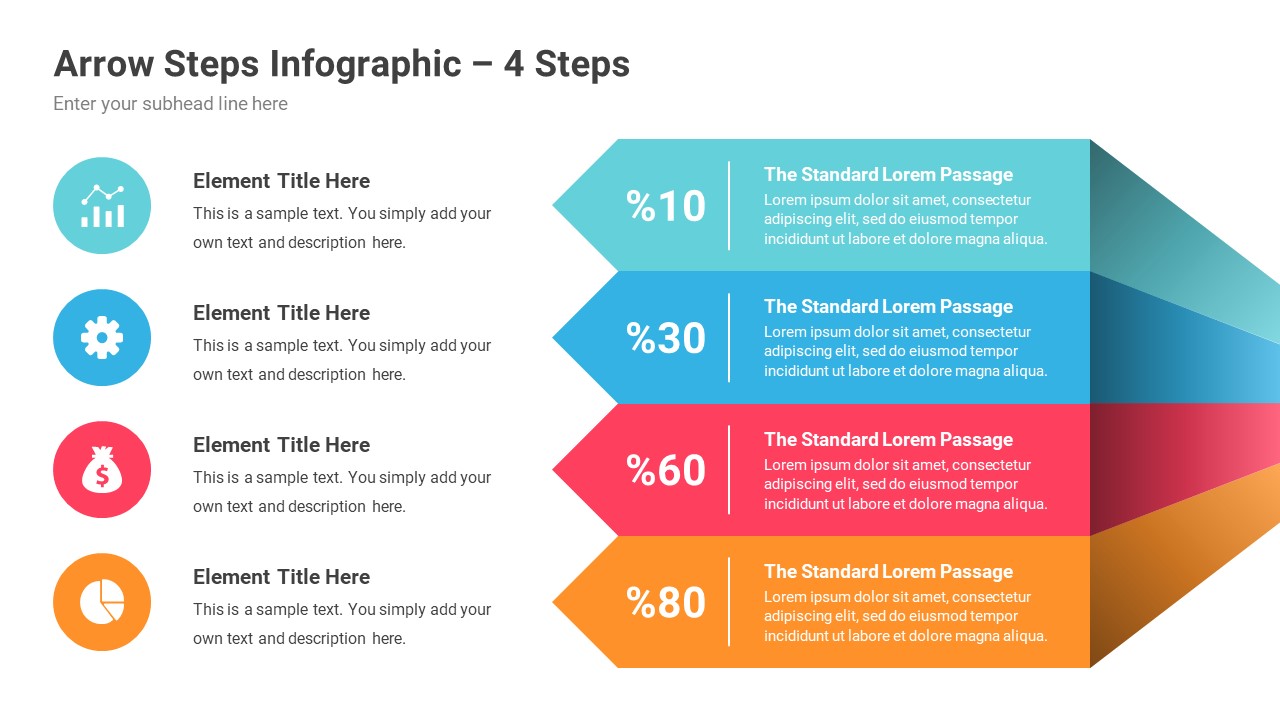 Arrow Infographics PowerPoint Template Diagrams, Presentation Templates