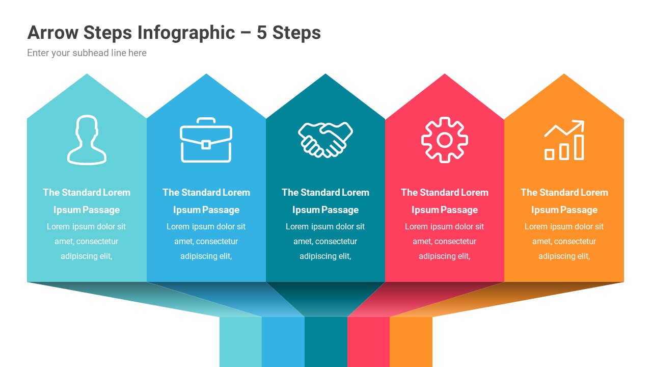 Arrow Infographics PowerPoint Template Diagrams, Presentation Templates