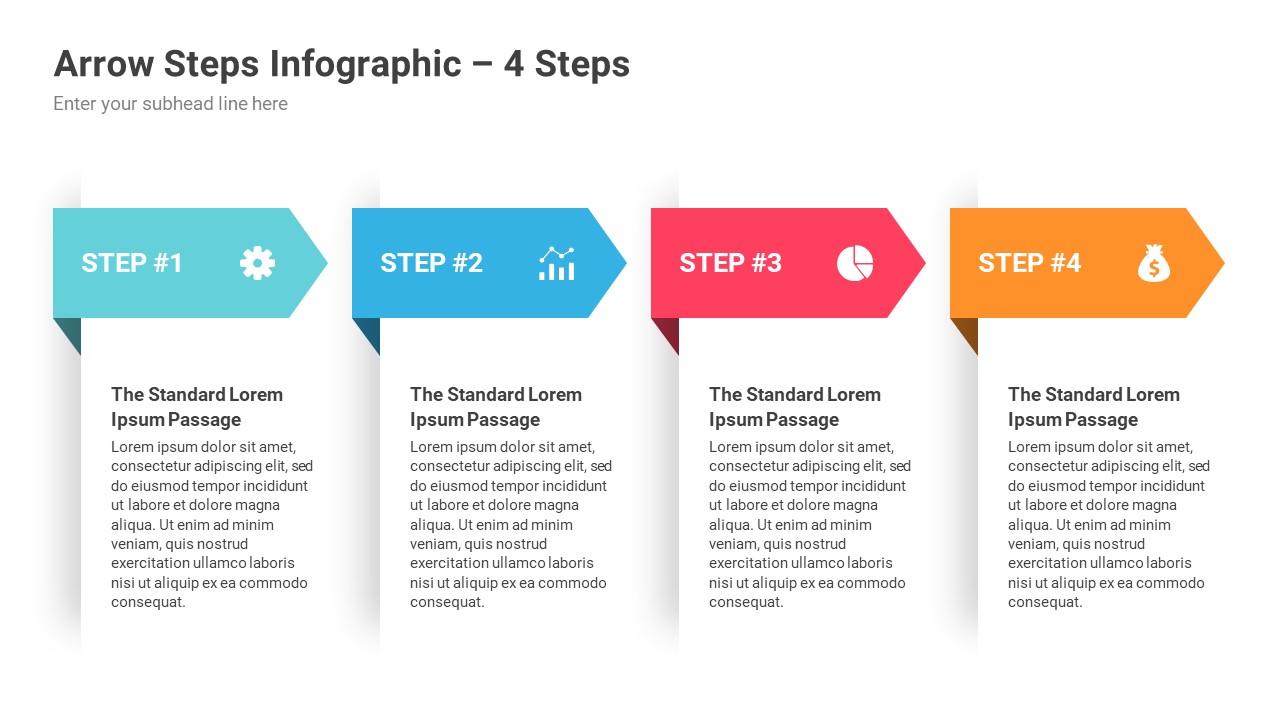 Arrow Infographics PowerPoint Template Diagrams, Presentation Templates