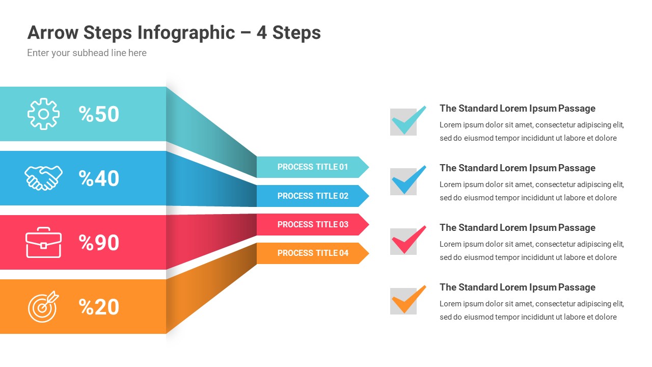 Arrow Infographics PowerPoint Template Diagrams, Presentation Templates