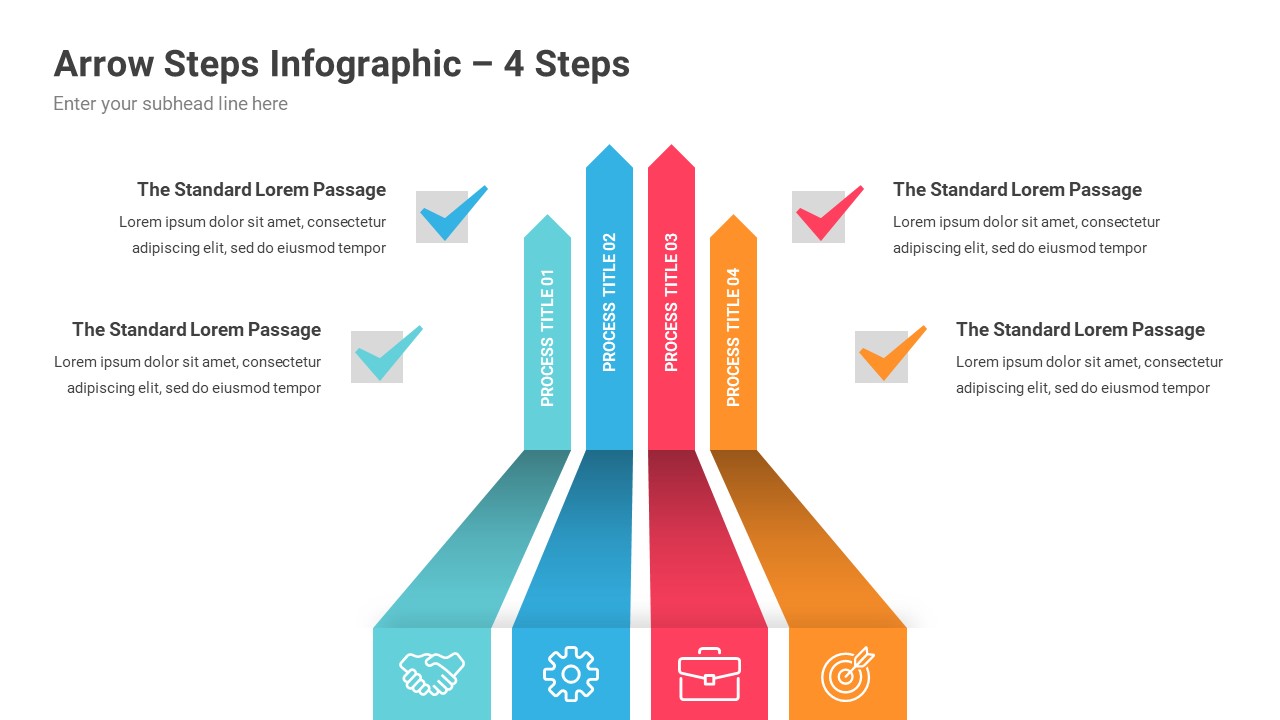 Arrow Infographics PowerPoint Template Diagrams, Presentation Templates