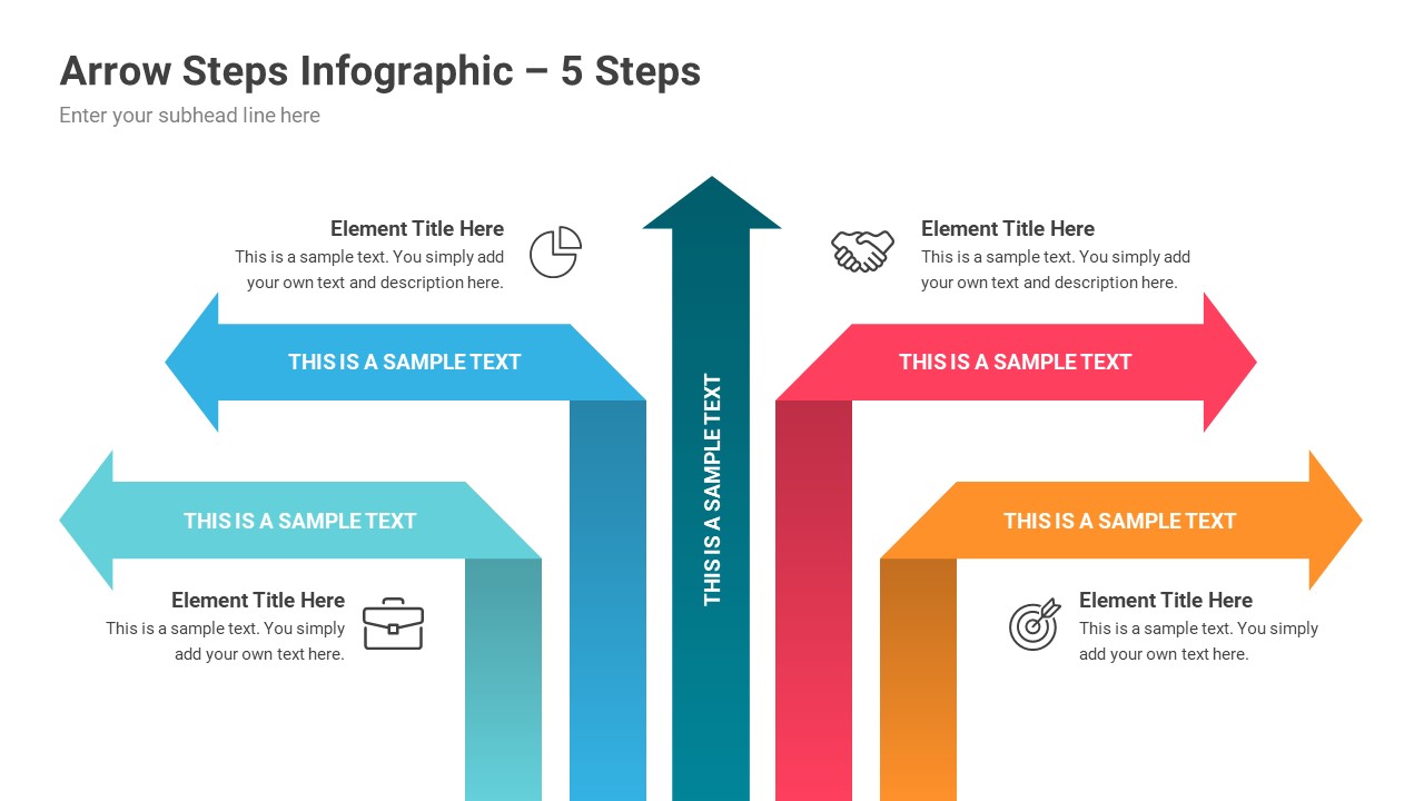 Arrow Infographics PowerPoint Template Diagrams, Presentation Templates