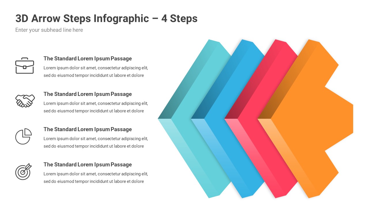 Arrow Infographics PowerPoint Template Diagrams, Presentation Templates