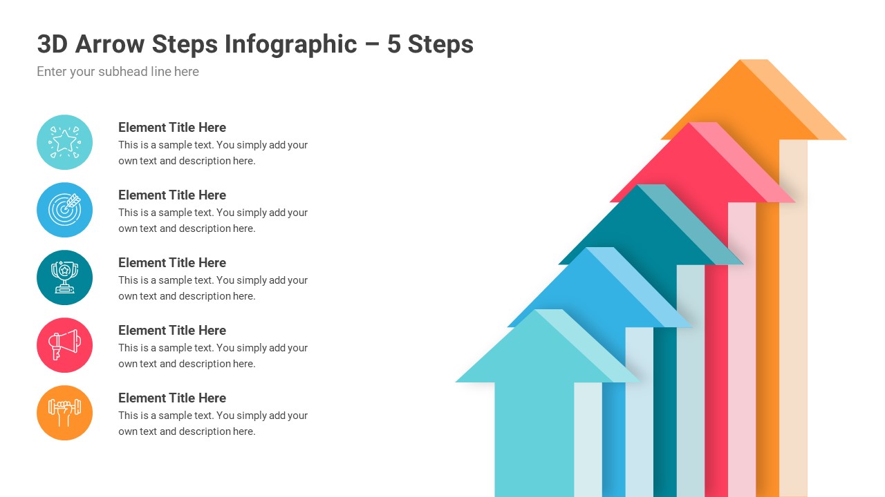 Arrow Infographics PowerPoint Template Diagrams, Presentation Templates