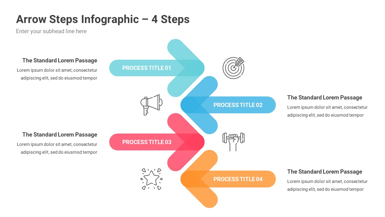 Arrow Infographics PowerPoint Template Diagrams, Presentation Templates