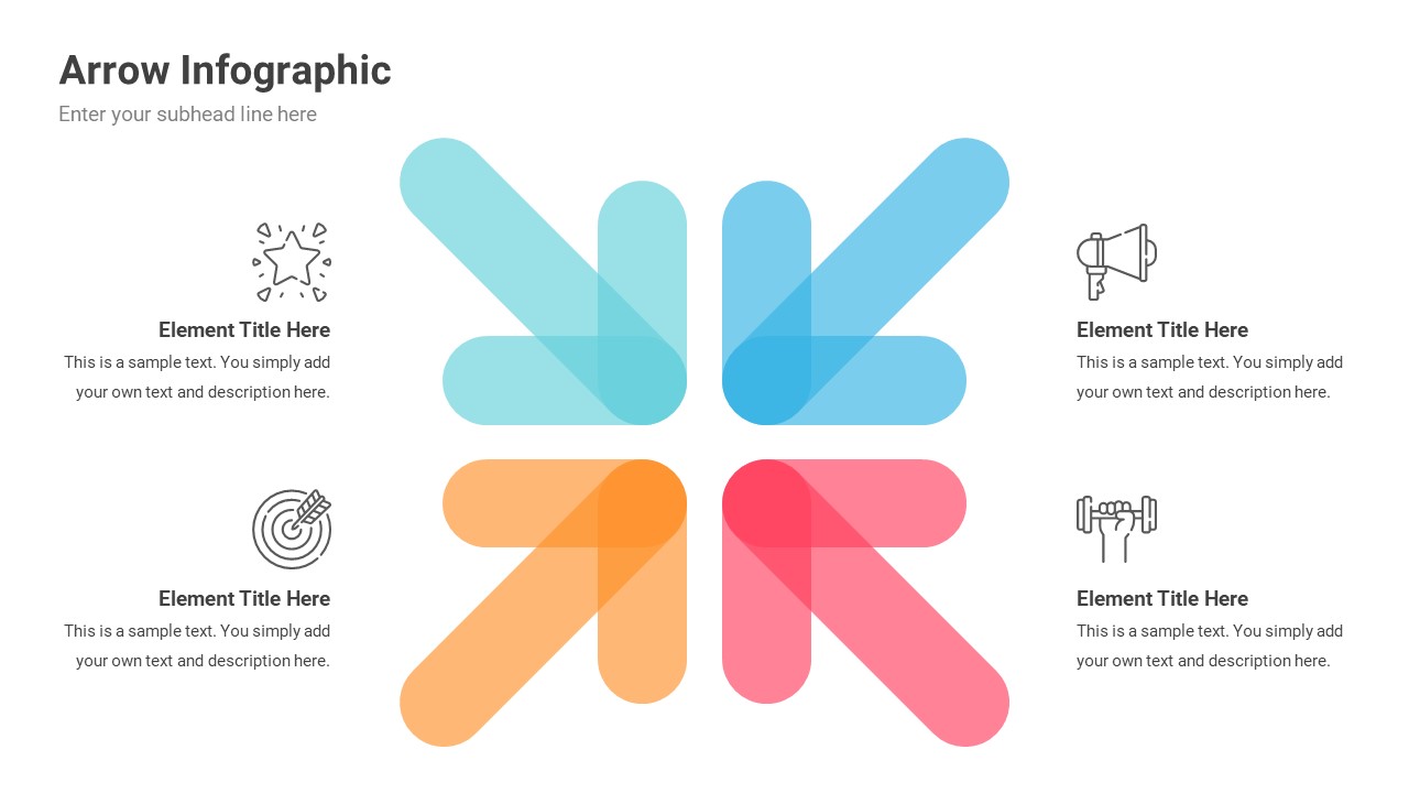 Arrow Infographics PowerPoint Template Diagrams, Presentation Templates