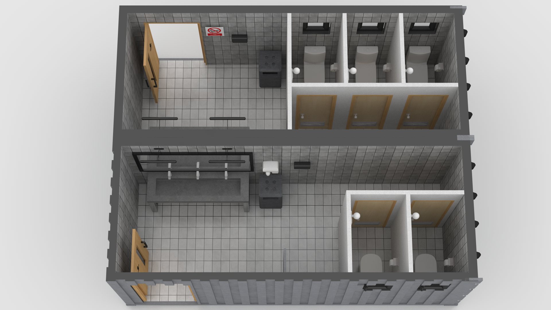 Container Public WC by Benz_creation | 3DOcean