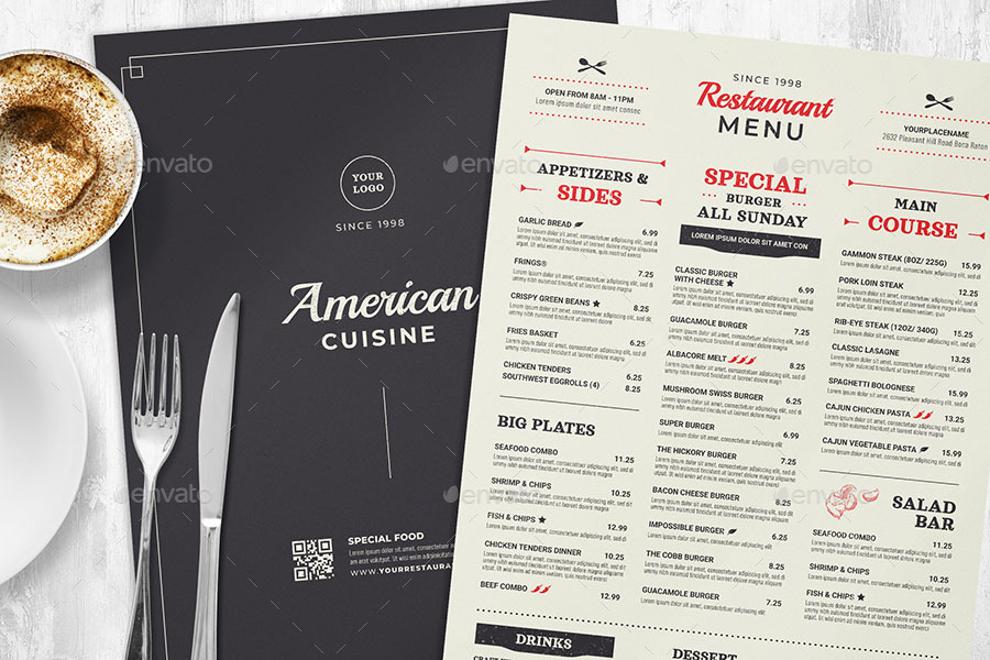 Rustic BBQ Menu, Print Templates | GraphicRiver