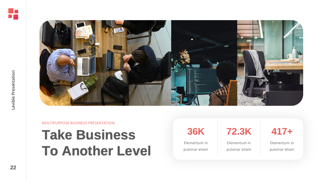 Levible - Multipurpose PowerPoint Template, Presentation Templates