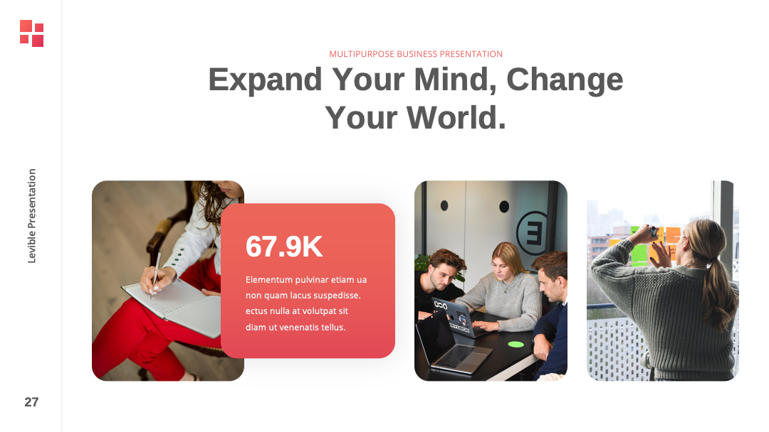 Levible - Multipurpose PowerPoint Template, Presentation Templates