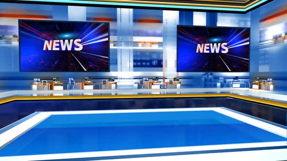 News Studio Virtual Set, Motion Graphics | VideoHive