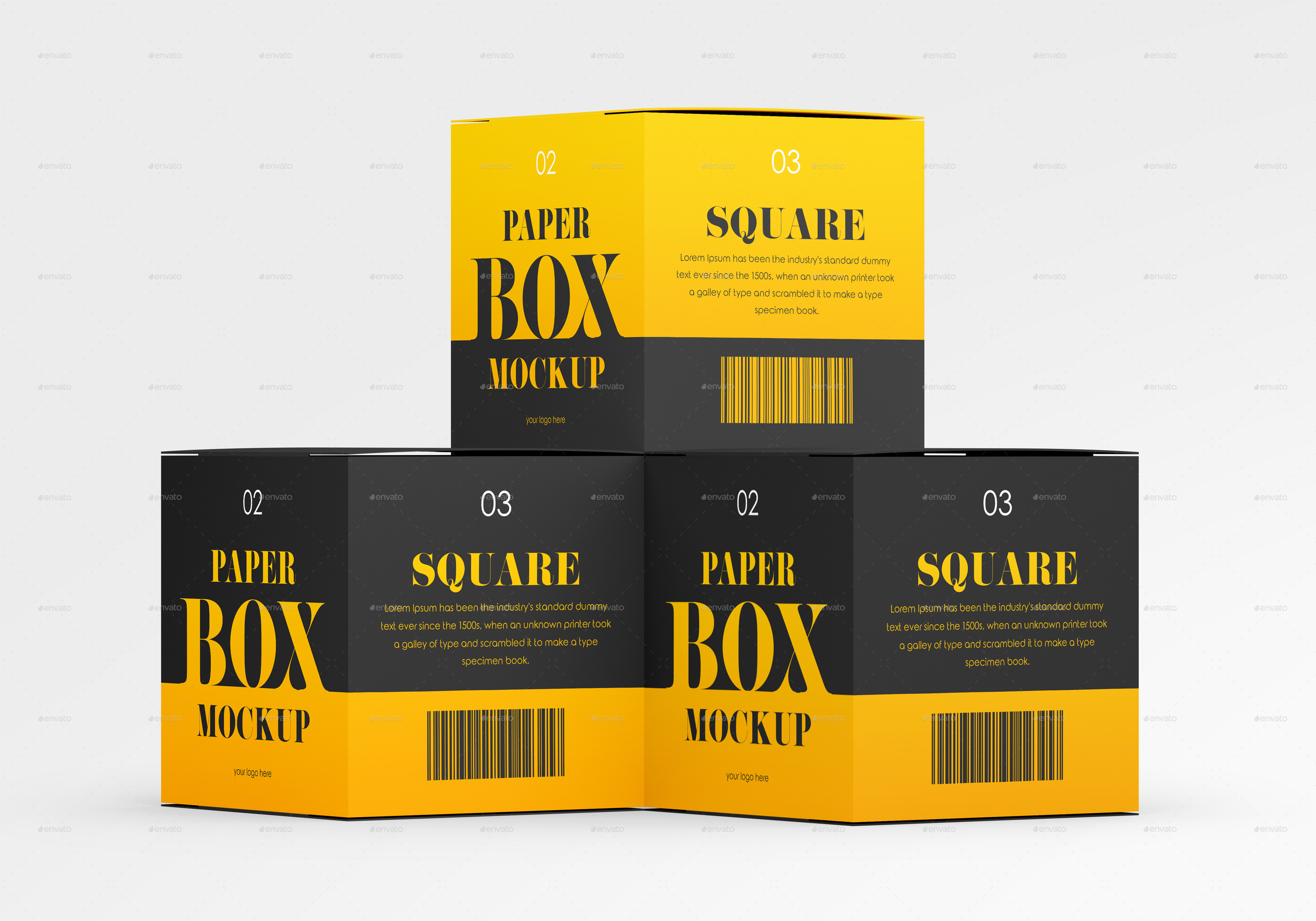 Paper Box Mockup Set, Graphics | GraphicRiver