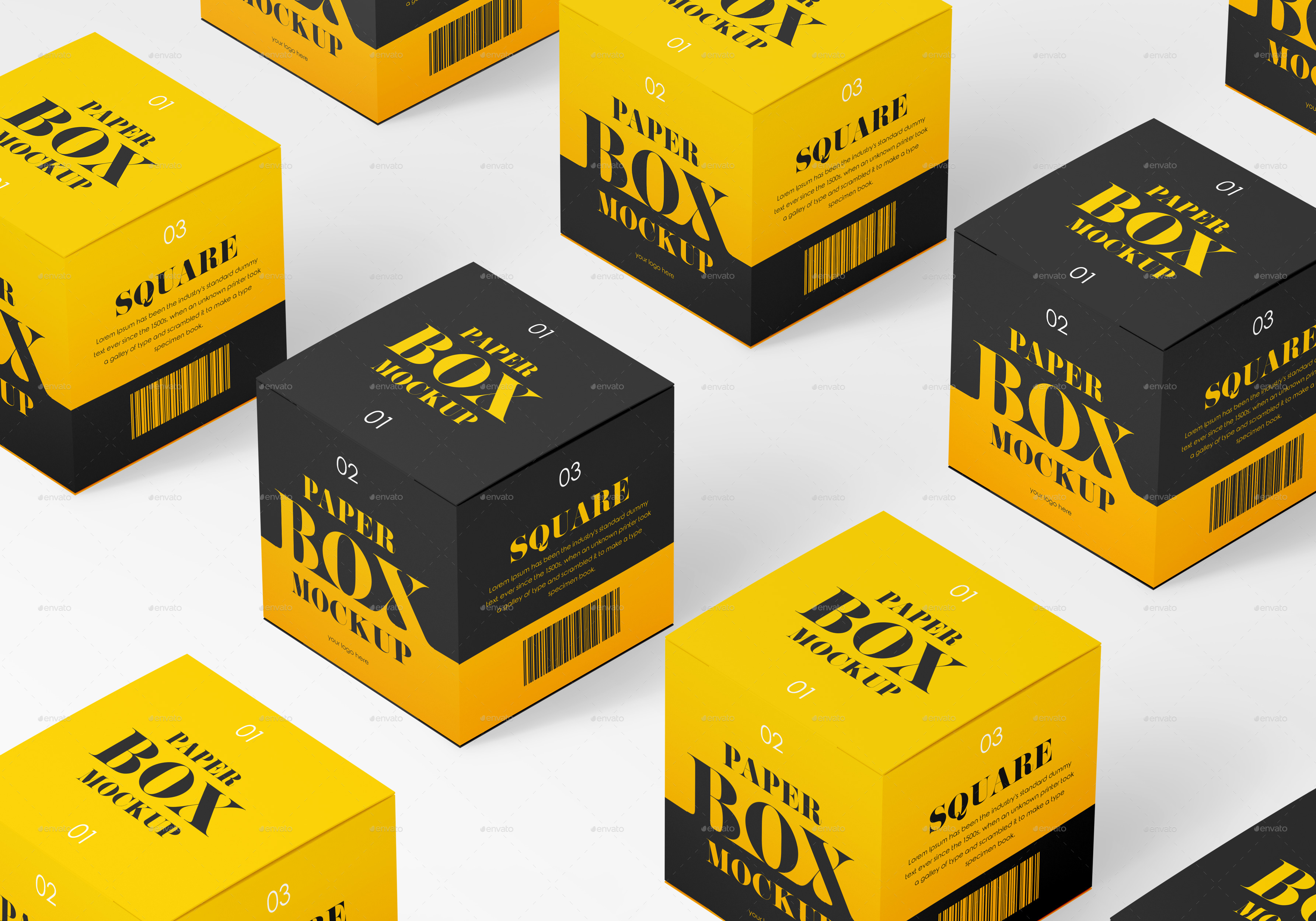 Paper Box Mockup Set, Graphics | GraphicRiver