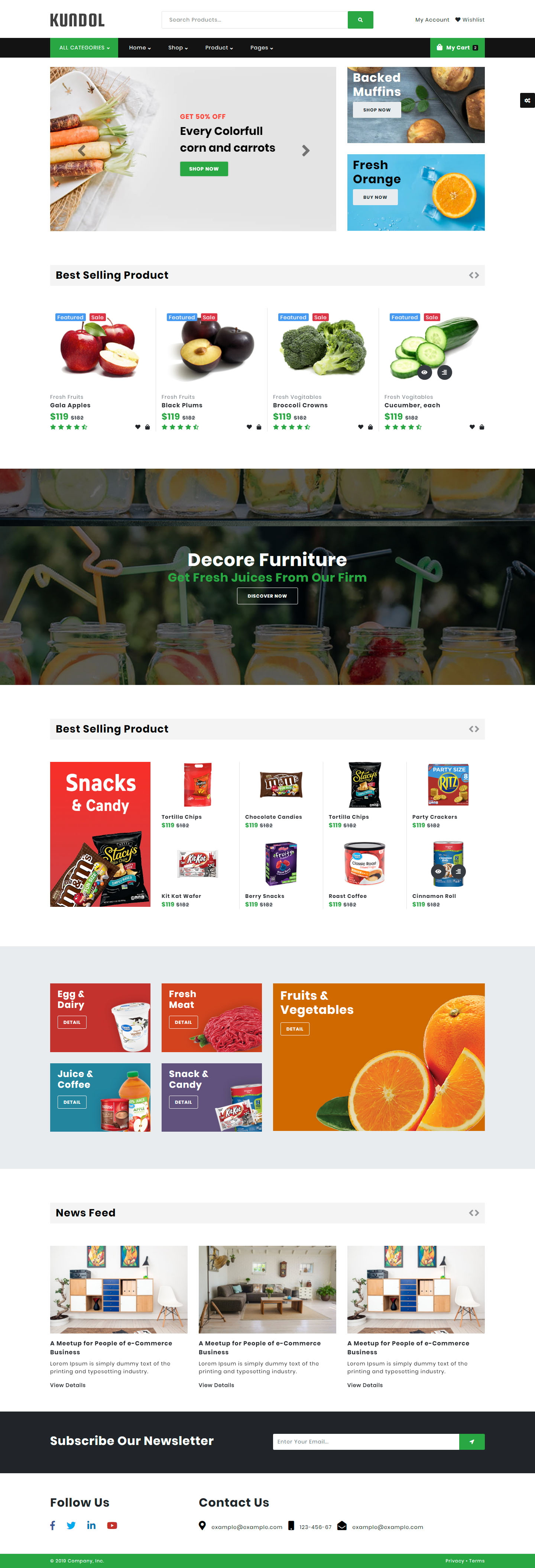 Kundol - Bootstrap Multipurpose Shopping Template by themes-coder ...