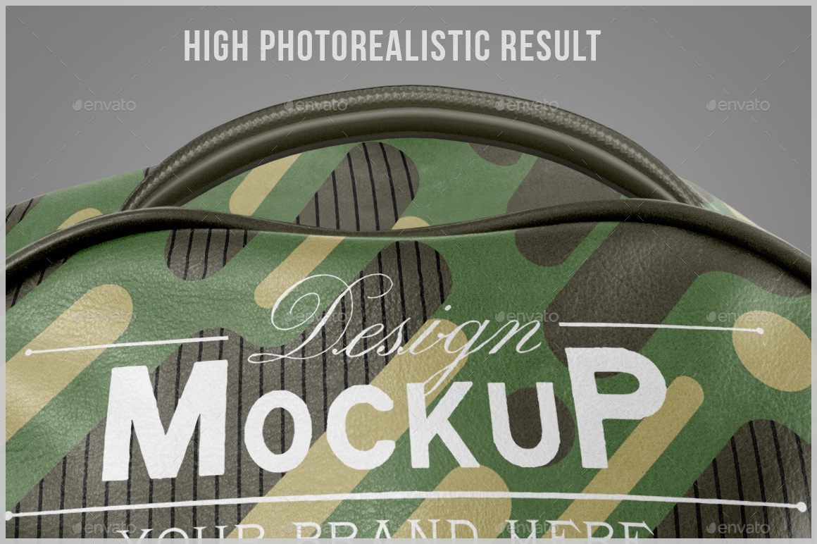 Backpack Mockup - Front and Back View, Graphics | GraphicRiver