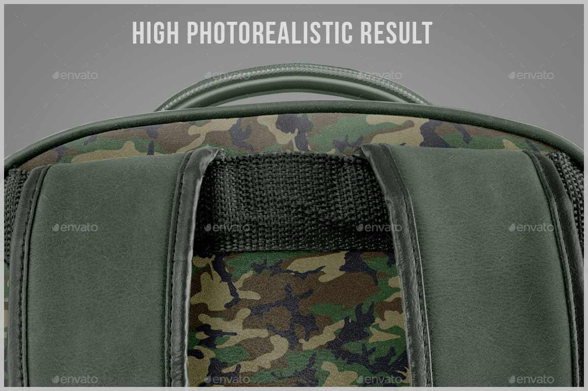 Backpack Mockup - Front and Back View, Graphics | GraphicRiver