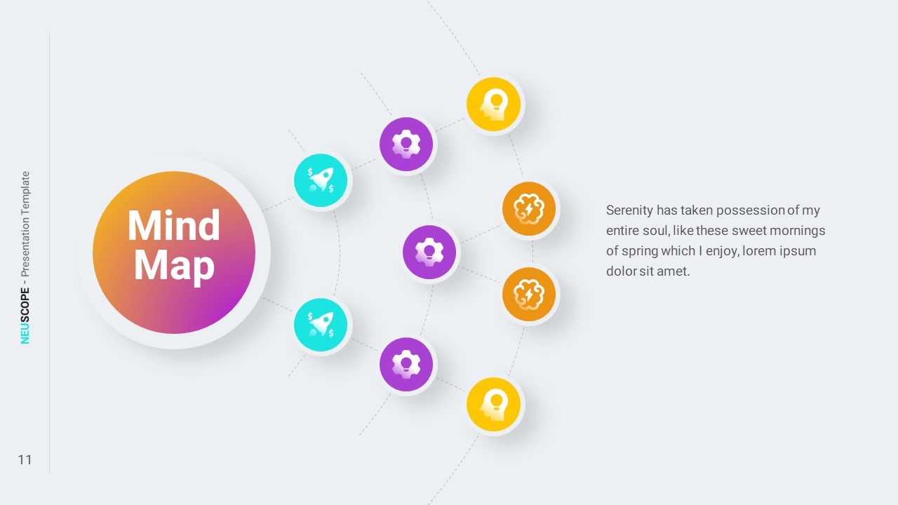 Neuscope Creative Startup PowerPoint Template, Presentation Templates