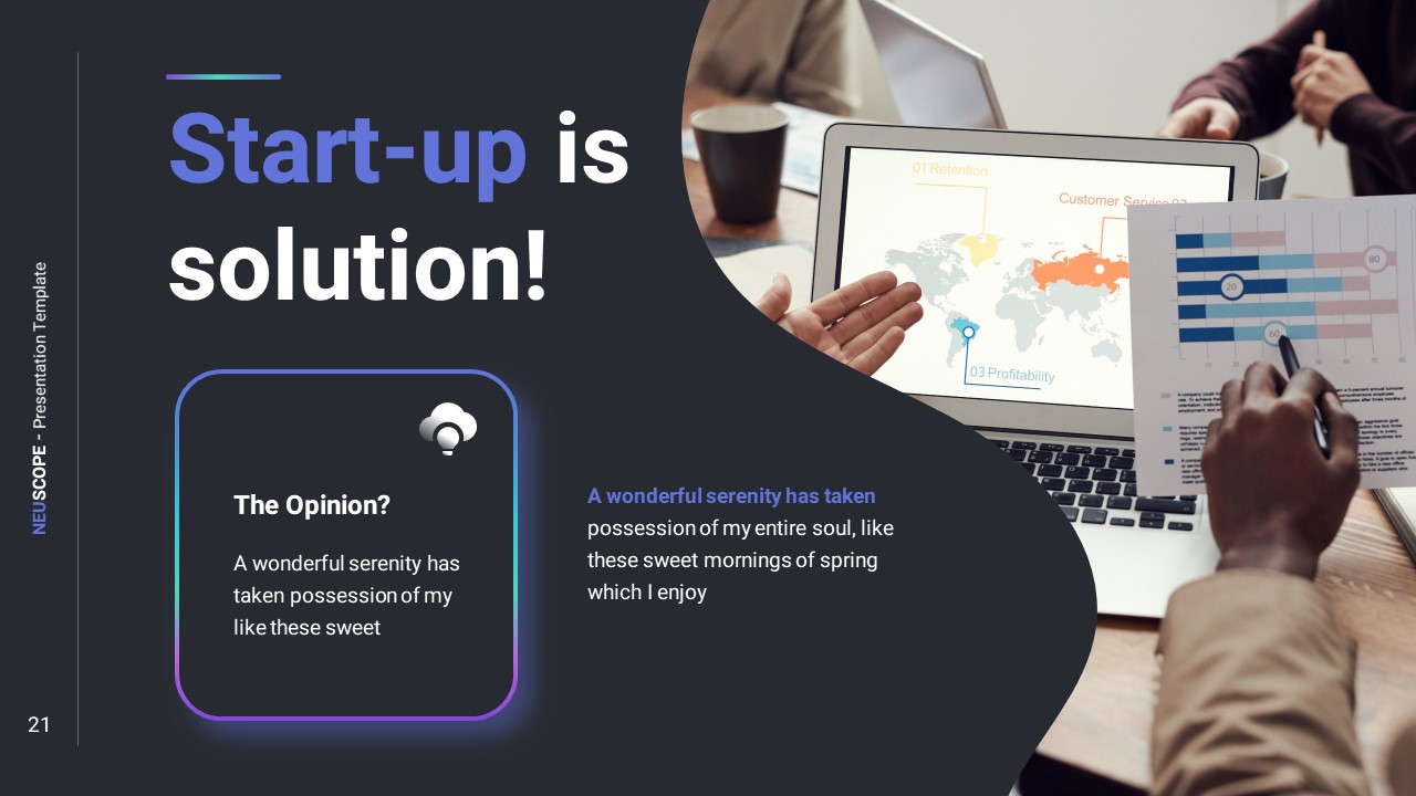 Neuscope Creative Startup PowerPoint Template, Presentation Templates