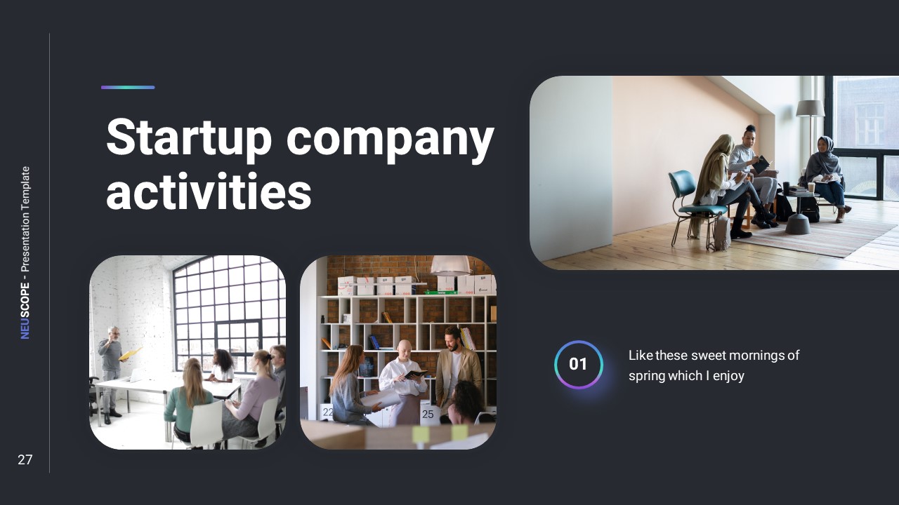 Neuscope Creative Startup PowerPoint Template, Presentation Templates