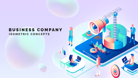 Business company - Isometric Concept, After Effects Project Files ...