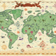 Ancient-style World Map, Vectors | GraphicRiver