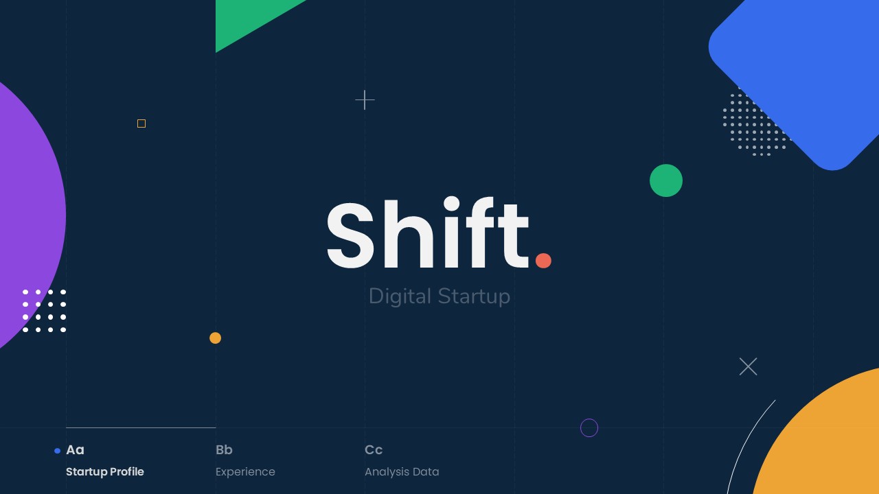 Shift - Digital Startup Powerpoint Template, Presentation Templates