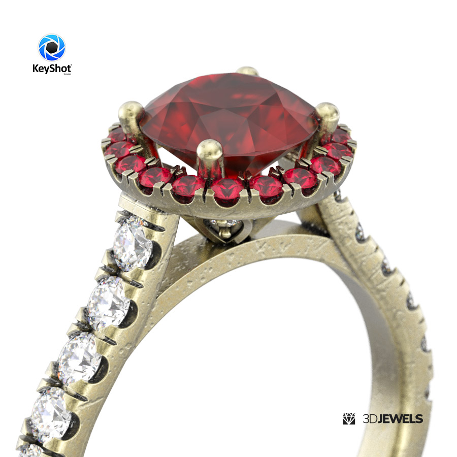 Scratch Finish Gold Material Setup for KeyShot Jewelry Rendering by ...