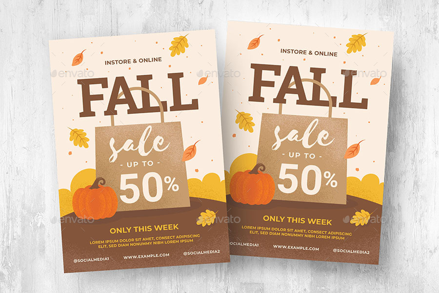 Autumn Fall Flyer, Print Templates | GraphicRiver