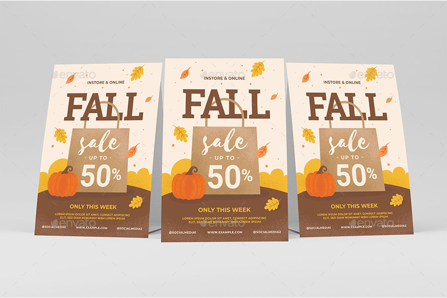 Autumn Fall Flyer, Print Templates | GraphicRiver