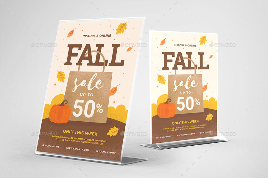 Autumn Fall Flyer, Print Templates | GraphicRiver