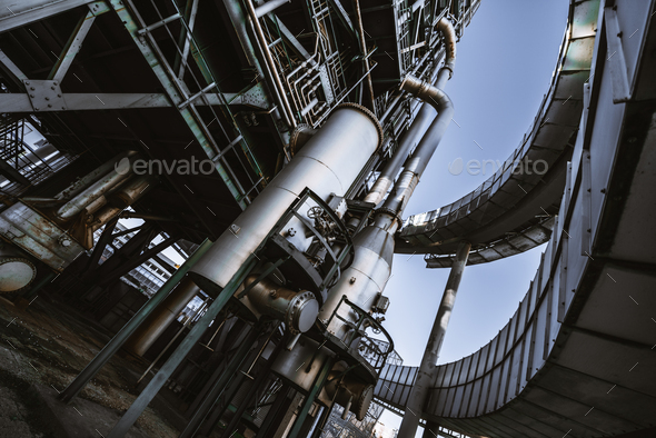 Fuel factory industrial building Stock Photo by SkyNextphoto | PhotoDune
