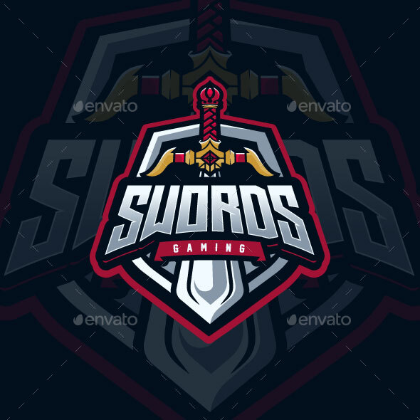 Swords Esport Logo, Logo Templates | GraphicRiver