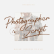 Photographer Script, Fonts | GraphicRiver