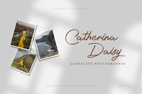 Photographer Script, Fonts | GraphicRiver