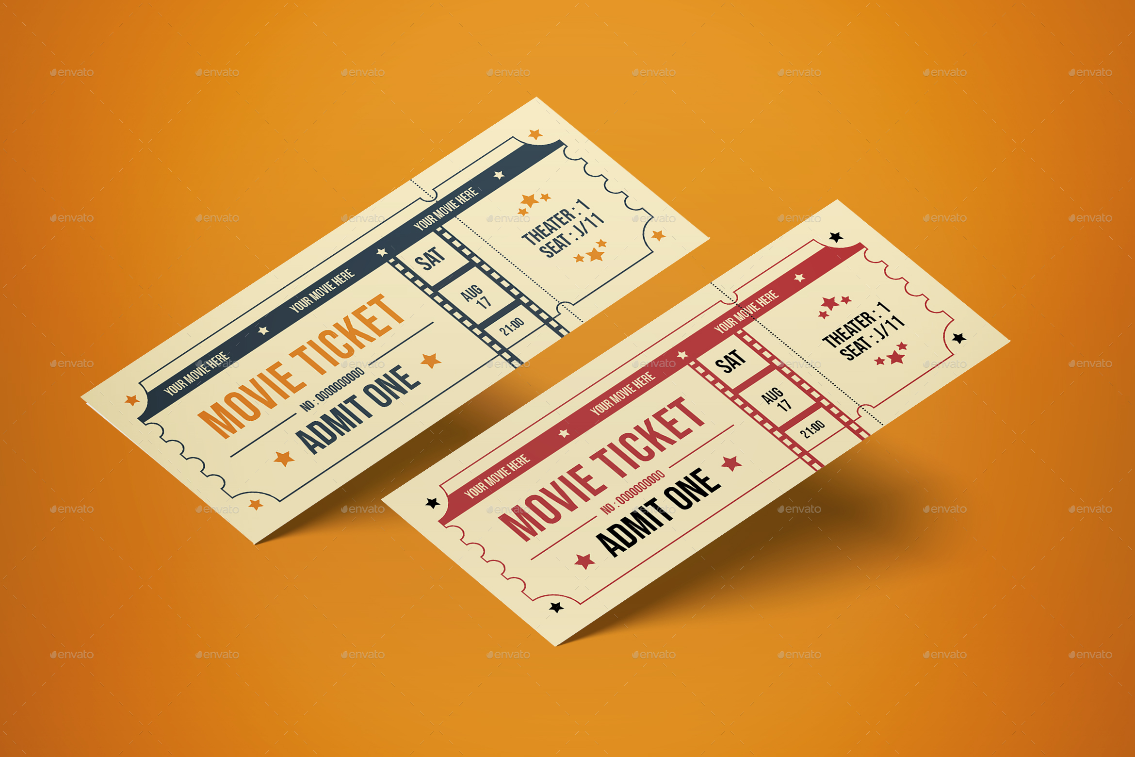 Ticket Movie Festival, Print Templates | GraphicRiver