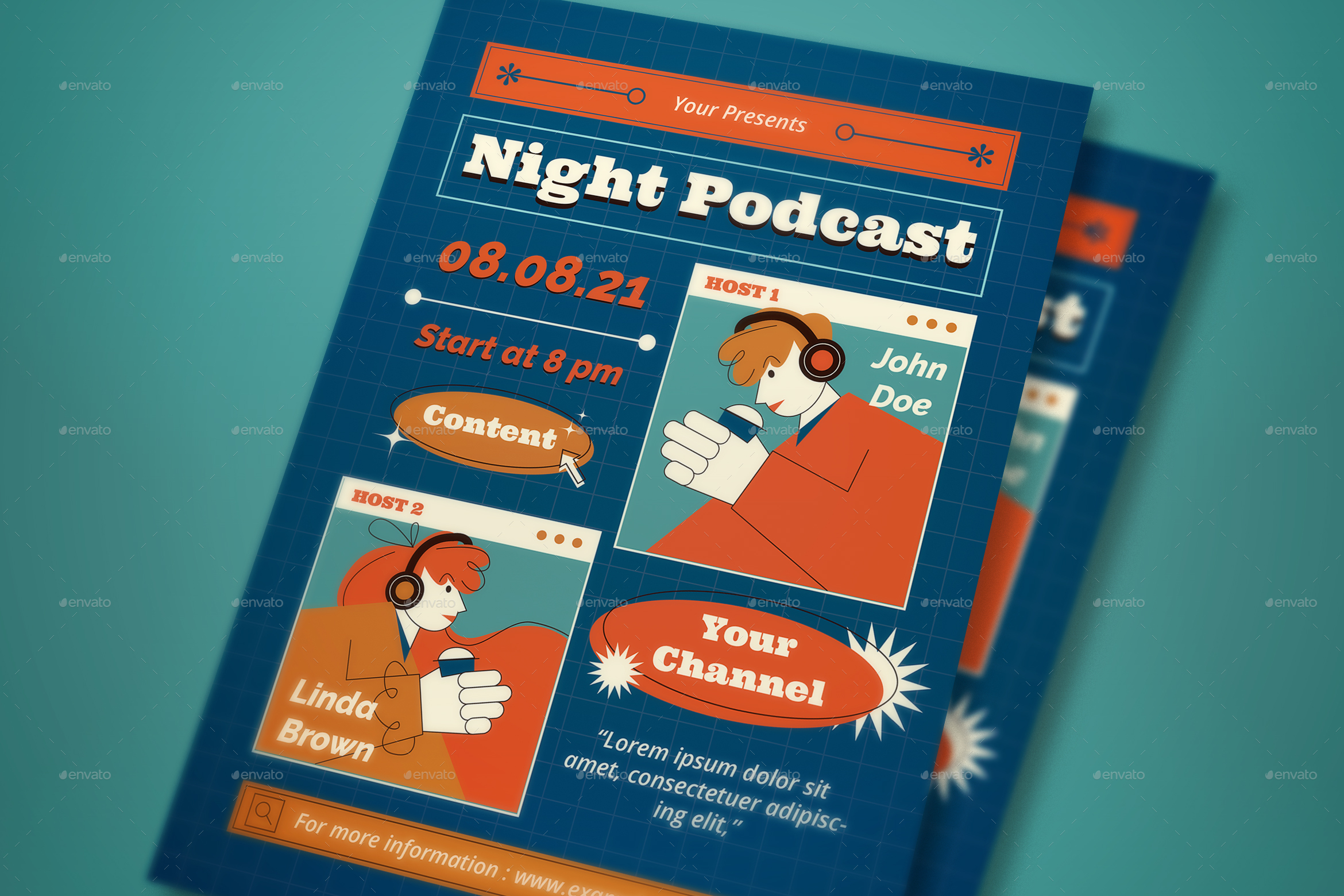 Podcast Flyer Set, Print Templates | GraphicRiver