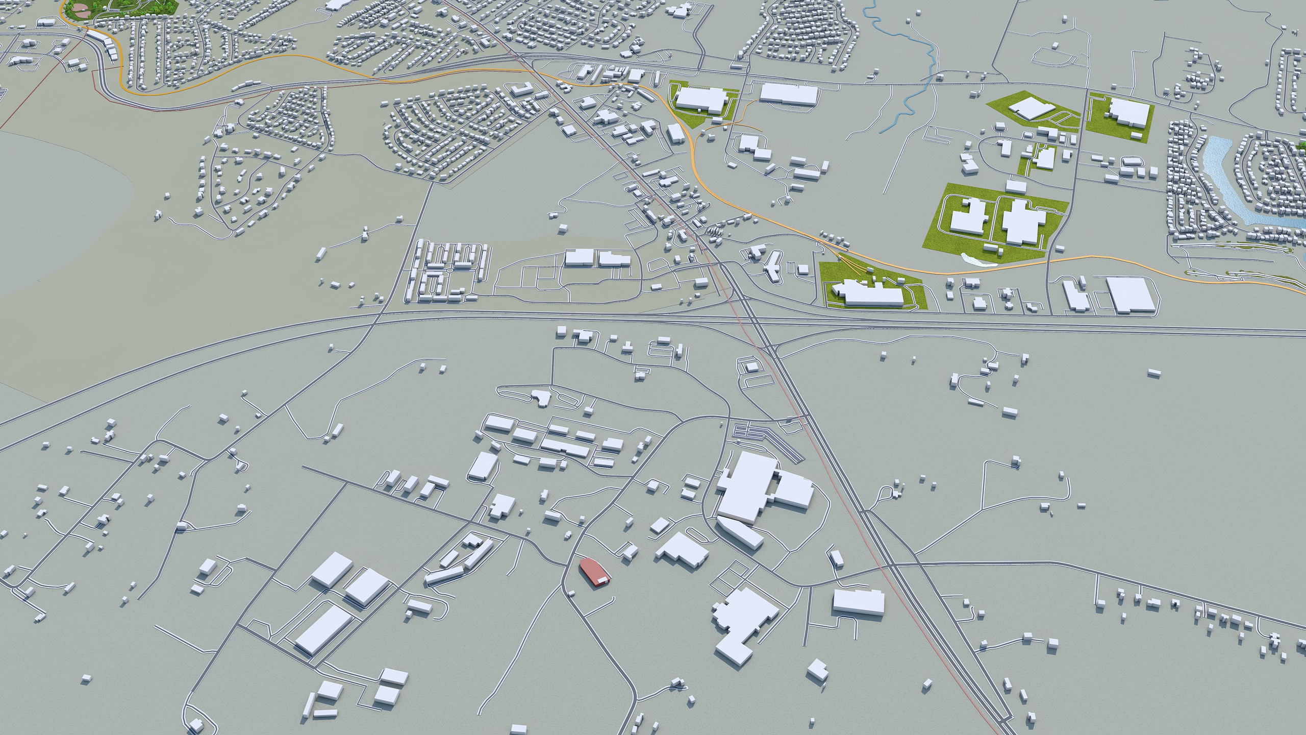 Frankfort city Kentucky USA 3d model 20km by TurboCG | 3DOcean