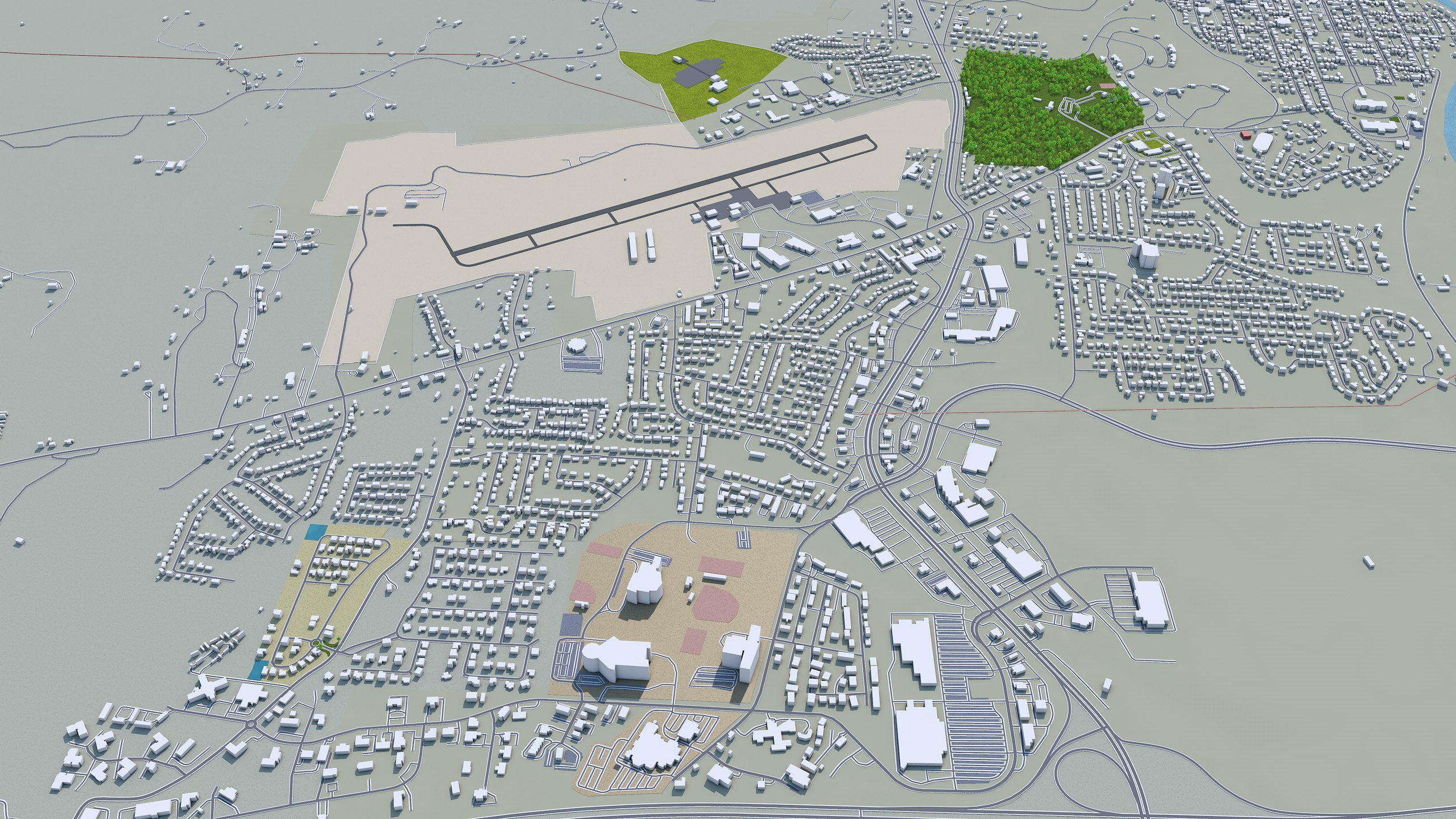 Frankfort city Kentucky USA 3d model 20km by TurboCG | 3DOcean