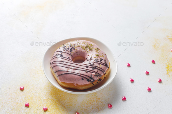 Pink color sweets,candies,meringue and sugar. Stock Photo by 13people