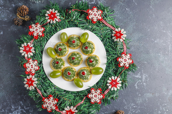 Christmas tree shaped snacks. Stock Photo by 13people | PhotoDune