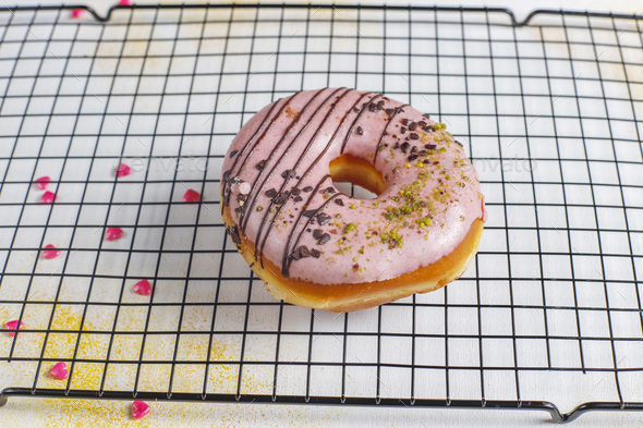 Pink color sweets,candies,meringue and sugar. Stock Photo by 13people