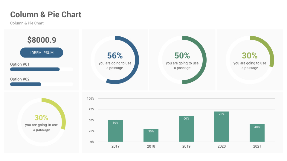 Data Charts and Diagrams Template for Keynote, Presentation Templates