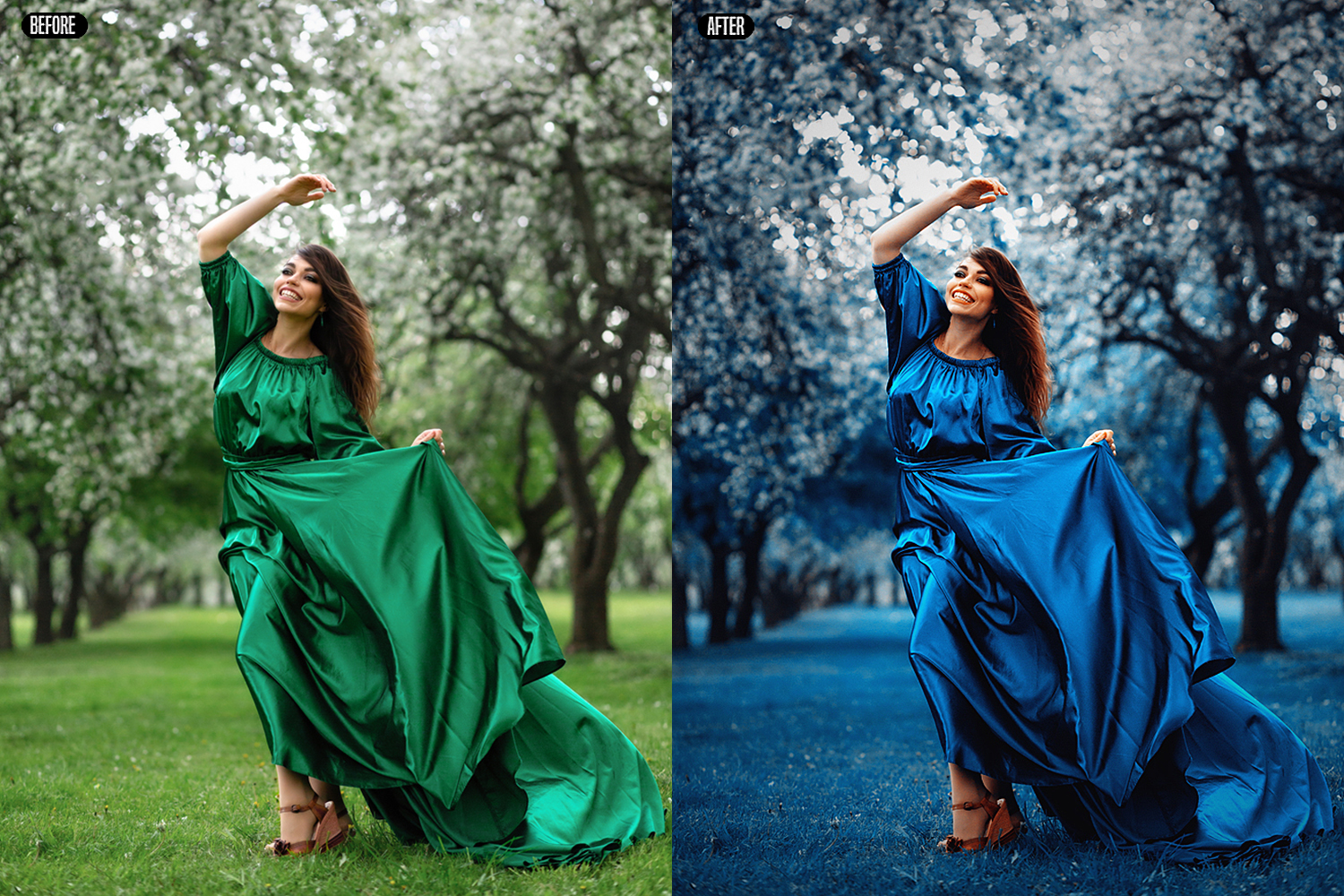 Dreamy Blue (Color Grading) - Photoshop Action, Add-ons | GraphicRiver