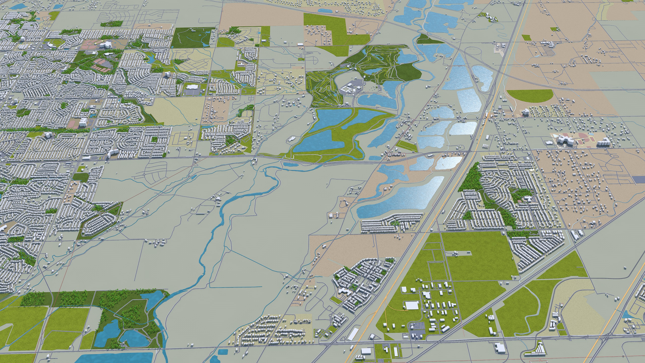 Thornton city Colorado USA 3d model 30km by TurboCG | 3DOcean