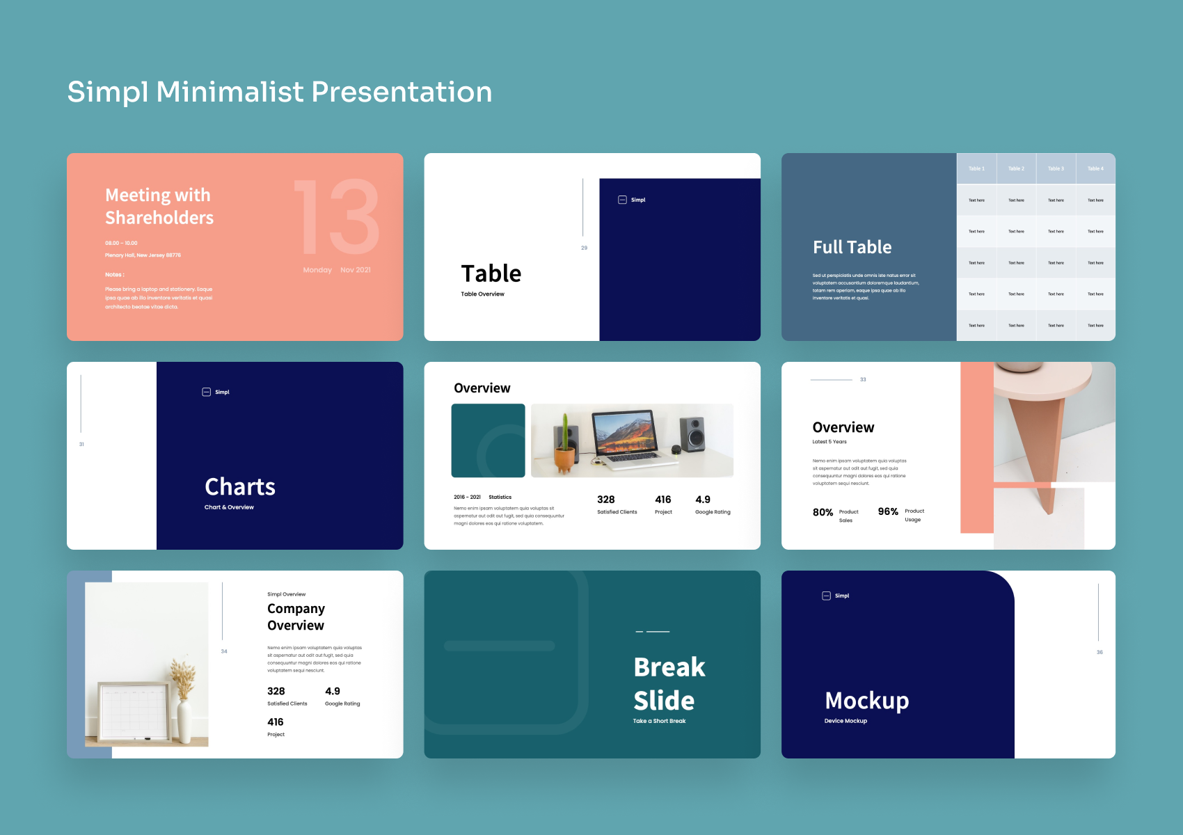 Simpl - Minimalist PowerPoint Presentation, Presentation Templates