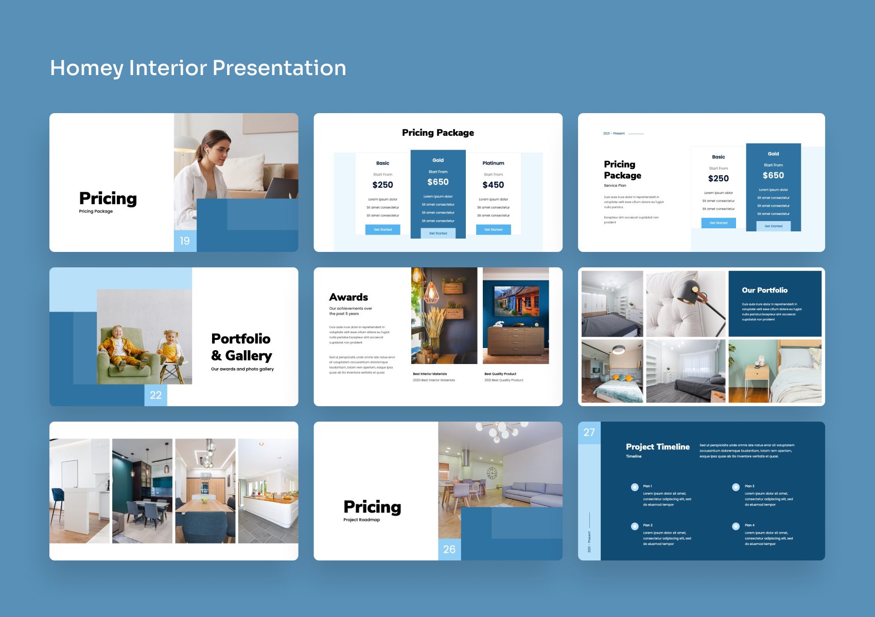 Homey - Interior PowerPoint Presentation, Presentation Templates ...