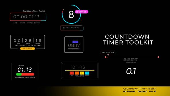 Countdown Timer Toolkit by NacremFx | VideoHive