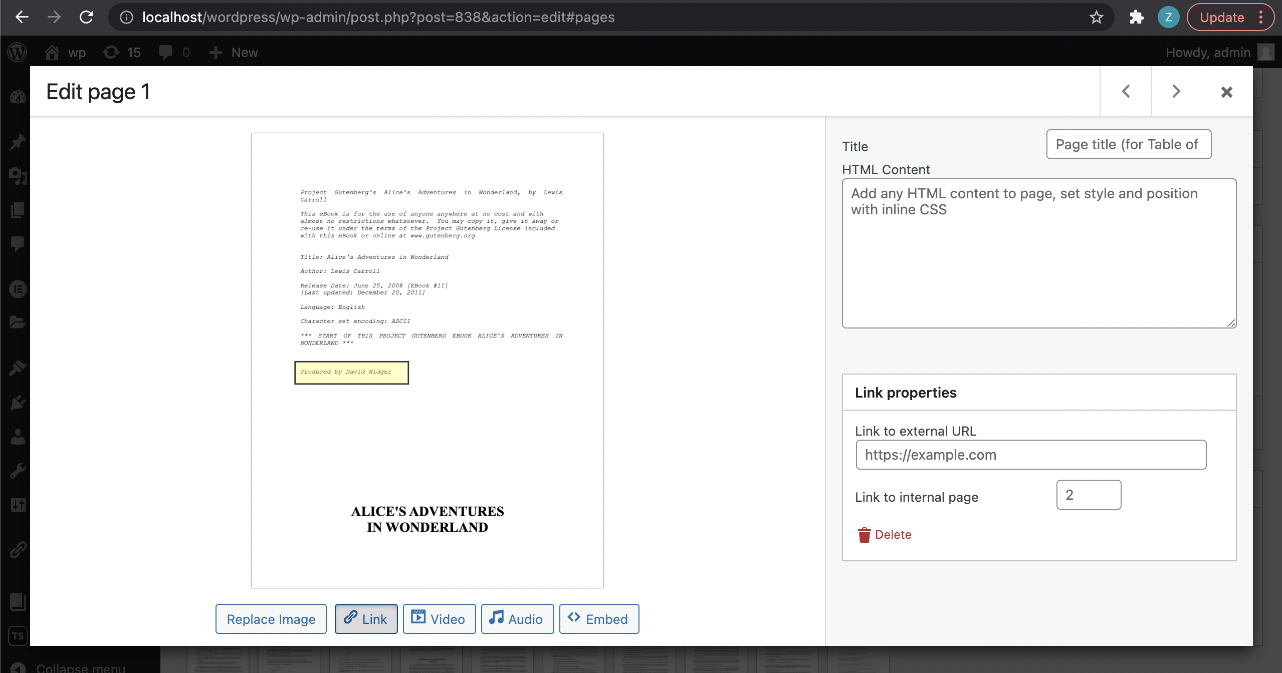 Page Editor Addon for Real 3D FlipBook by creativeinteractivemedia
